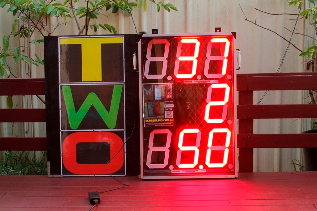 10 Inches SCOREC- TWO Cricket Scoreboard For TOTAL, WICKETS and OVERS ...